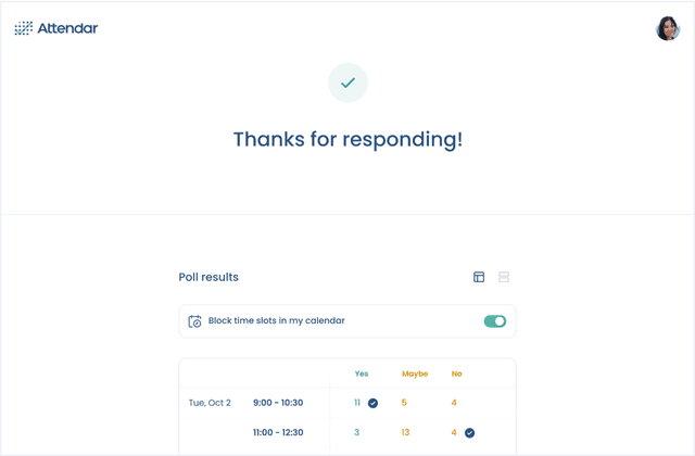 Availability Poll for Group Scheduling