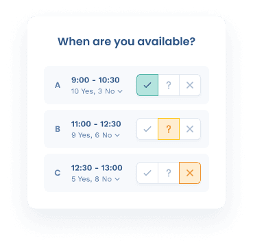 Availability Poll for Group Scheduling