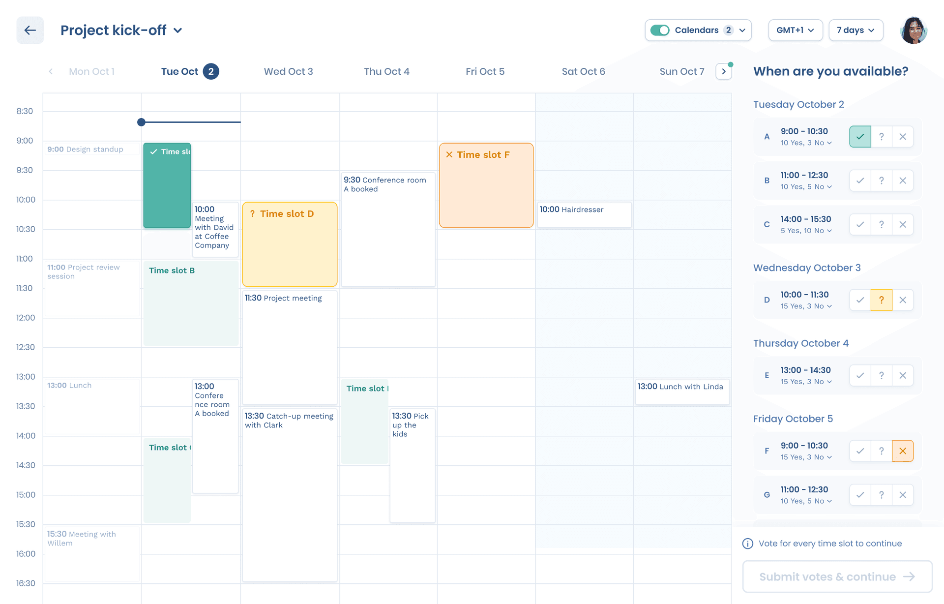 Availability Poll for Group Scheduling