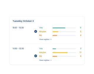 Availability Poll for Group Scheduling